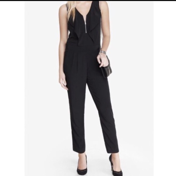 Express | Pants & Jumpsuits | Hp Express Black Jumpsuit | Poshmark